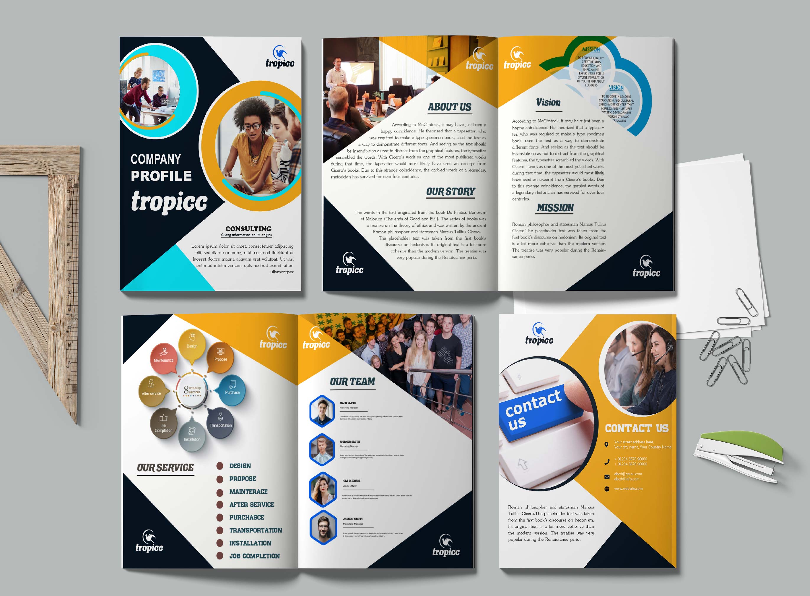 Brochure, Company Profile, Report, Catalog Design | Legiit