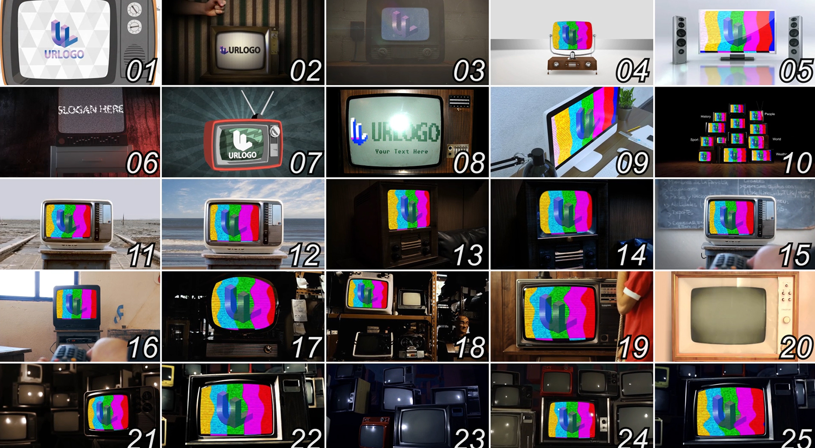 I Will Put Your Video On Crt, Lcd, Led Intro Tv Screen | Legiit