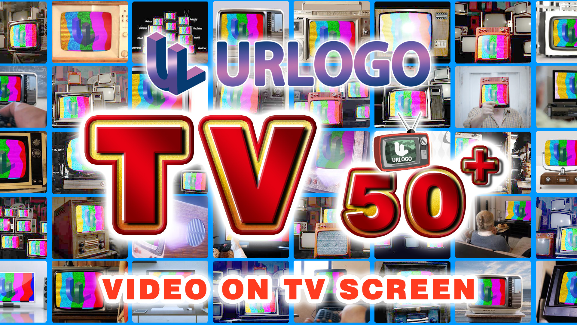 I Will Put Your Video On Crt, Lcd, Led Intro Tv Screen | Legiit