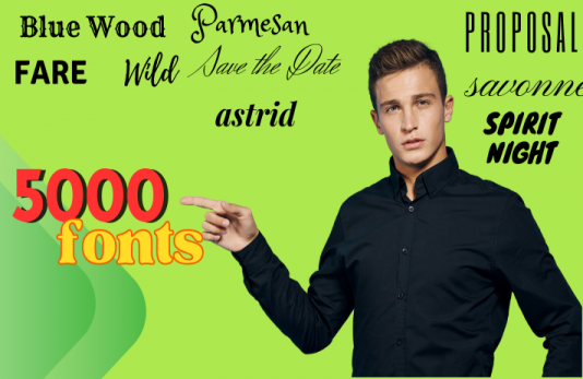 Font Pack - 5000 Diverse And Unique Fonts | Legiit