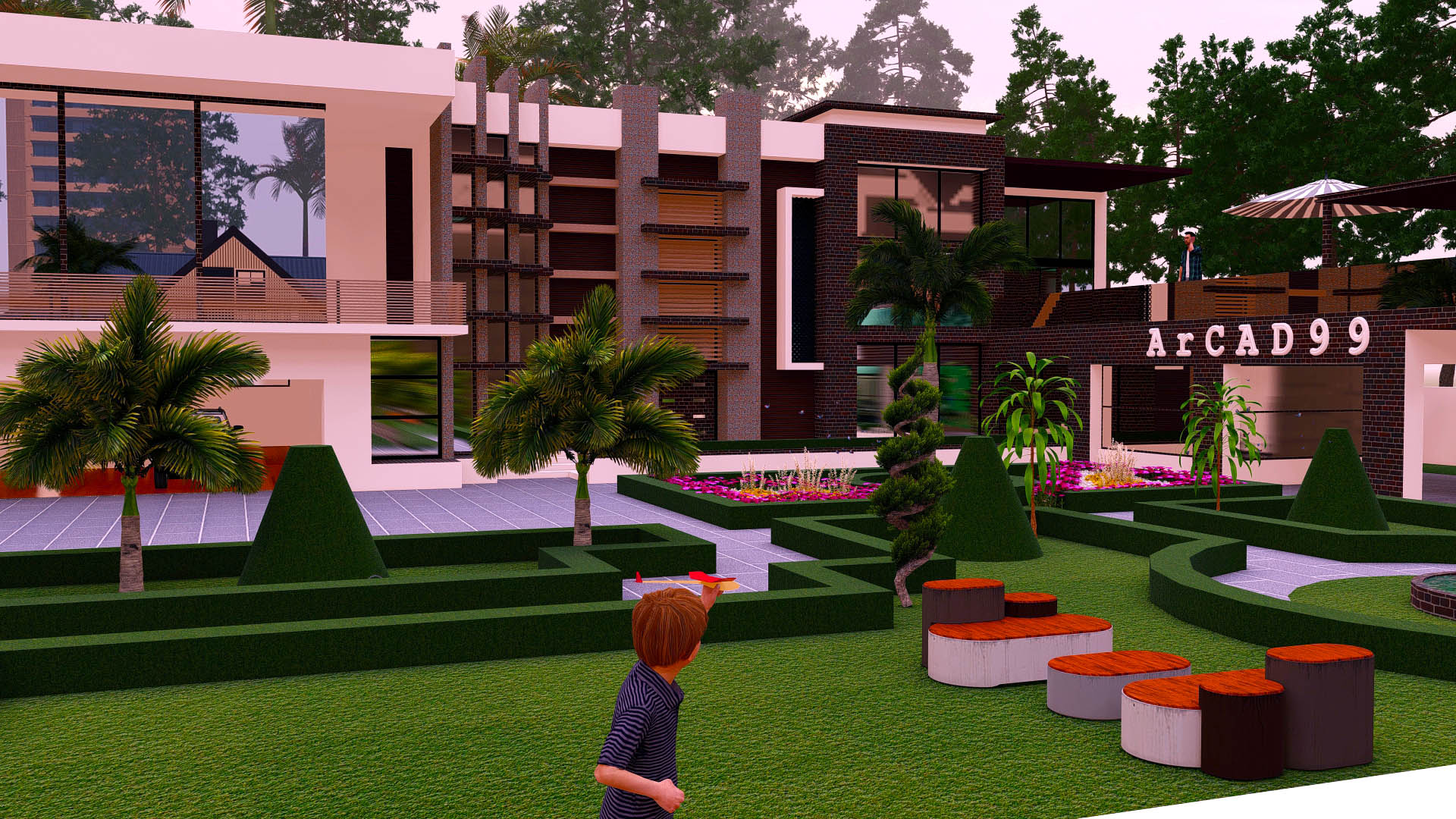 Exterior Design, Exterior Rendering, Exterior 3d Design, Landscape 3d ...