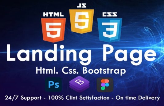 Create Psd To Html Landing Page Using Bootstrap | Legiit