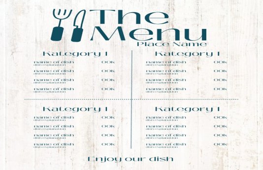 Design Menu Cards, Food Menu, Price List | Legiit