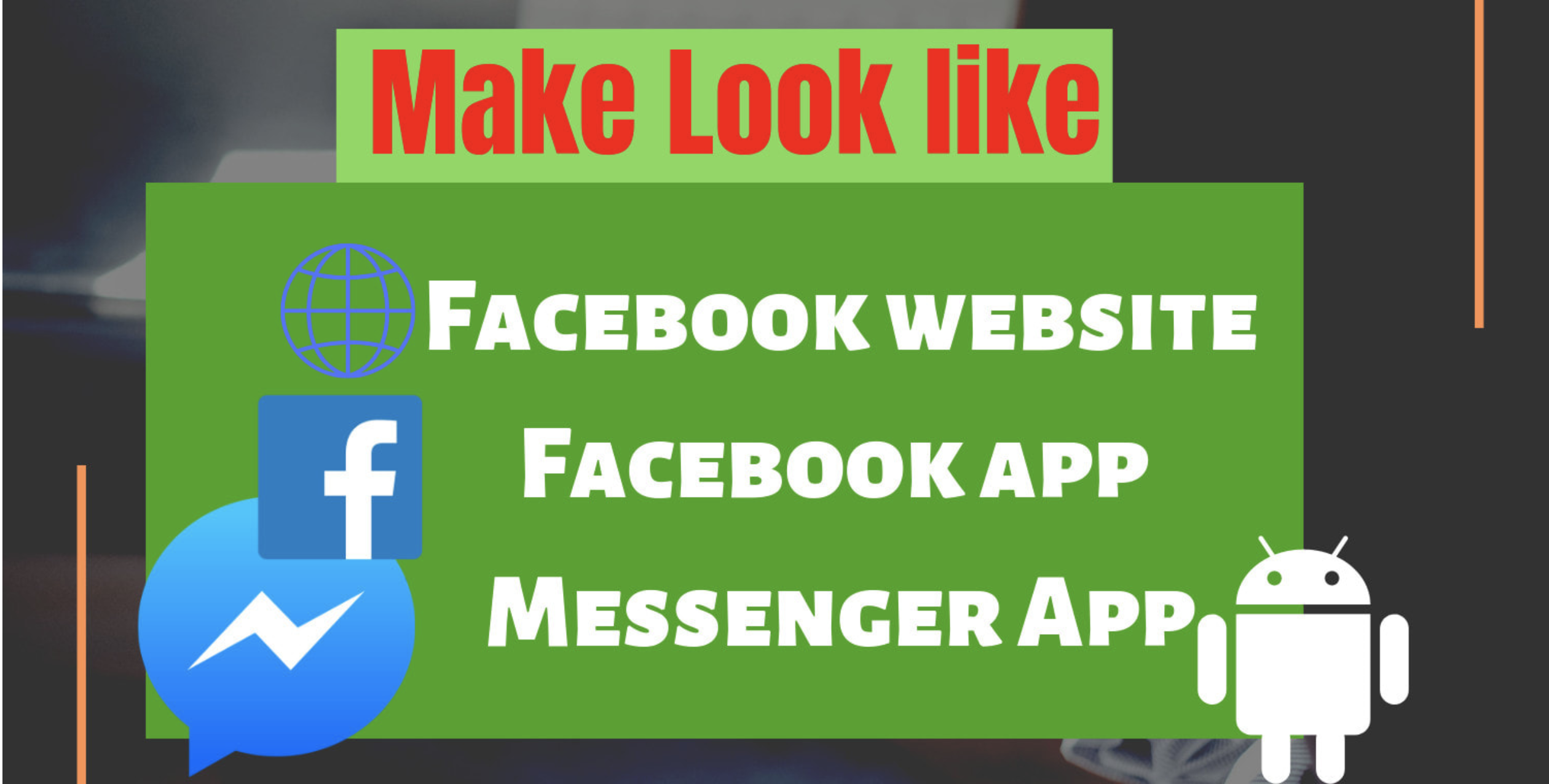 I Will Make Look Like Facebook Website And App And Messenger App | Legiit