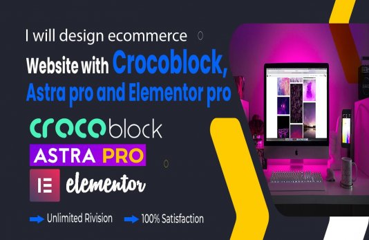 Design E-commerce Website Crocoblock, Astra | Legiit