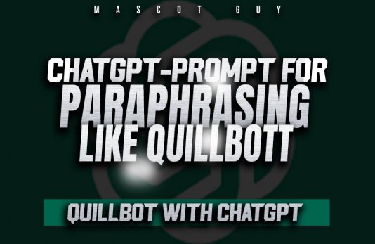ChatGPT Prompt For Paraphrase Like Quillbot | Legiit