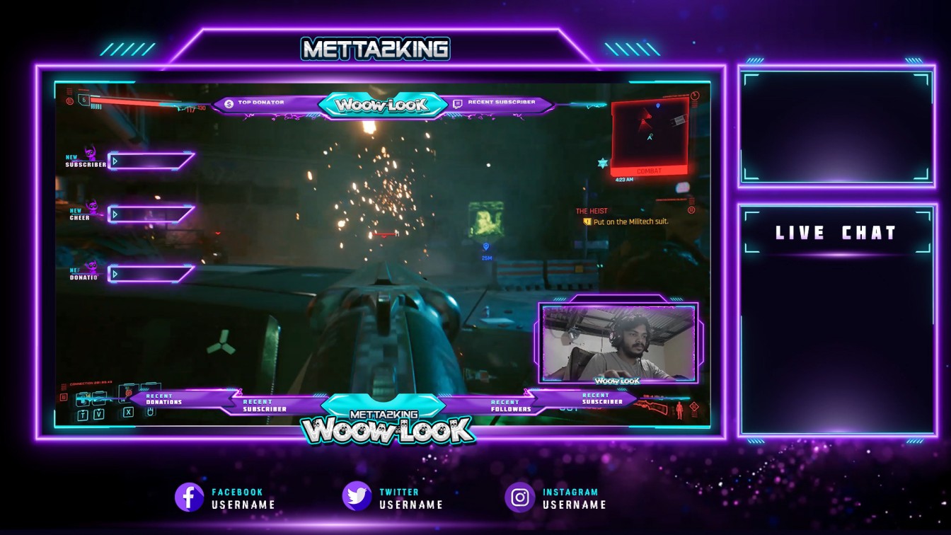Design Unique Animated Stream Overlay For Twitch | Legiit