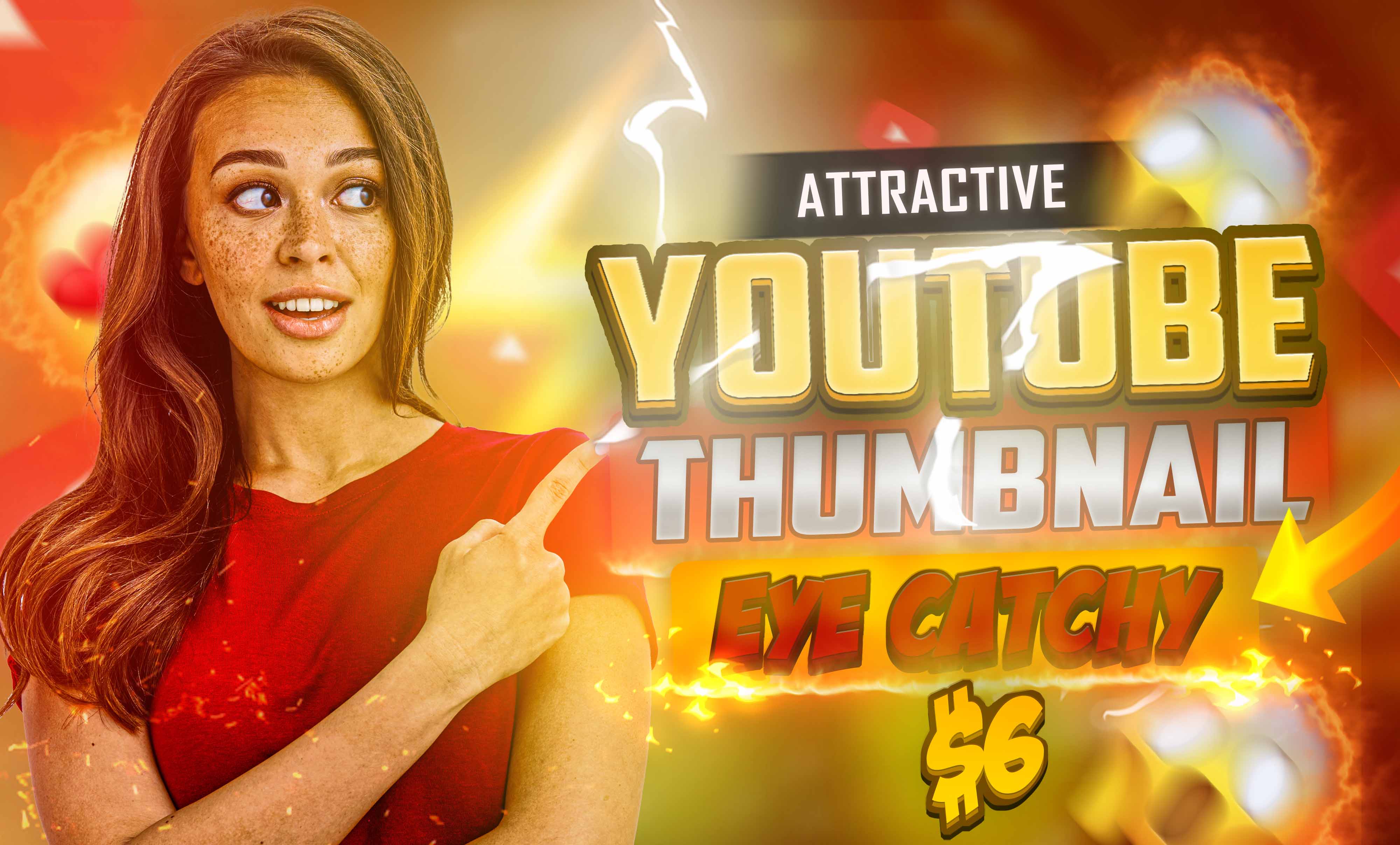 Design Attractive And Eye-catchy YouTube Thumbnail | Legiit