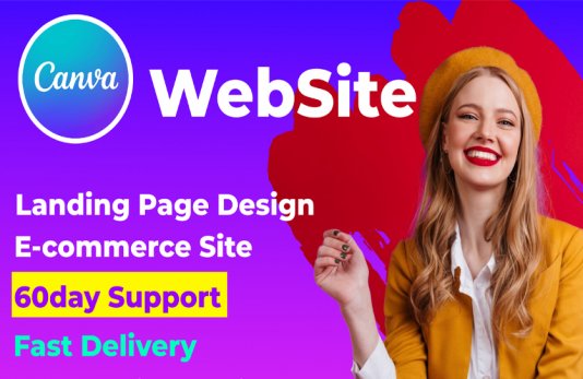 Canva Landing Page Design Business Website Design | Legiit