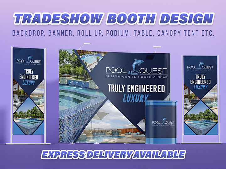 Design Banner, Roll Up, Backdrop For Trade Show | Legiit