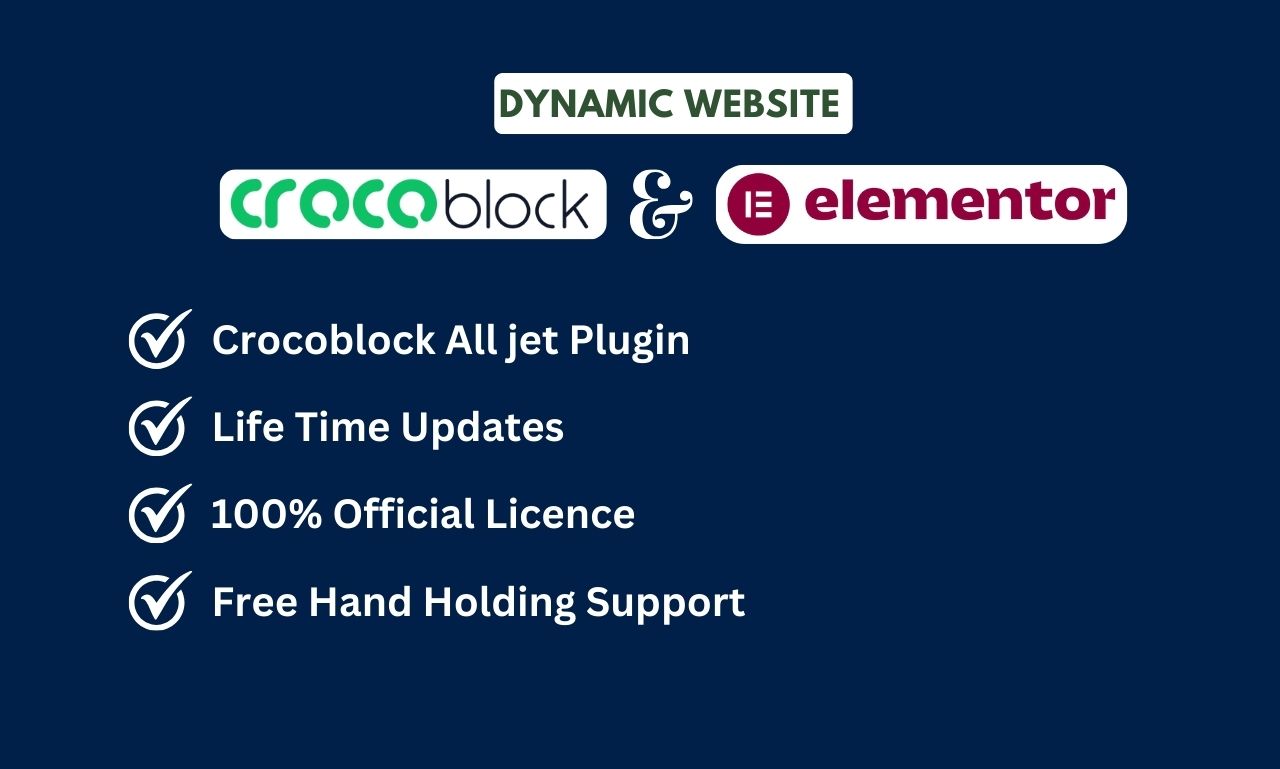 Dynamic WordPress Website By Crocoblcok Elementor | Legiit