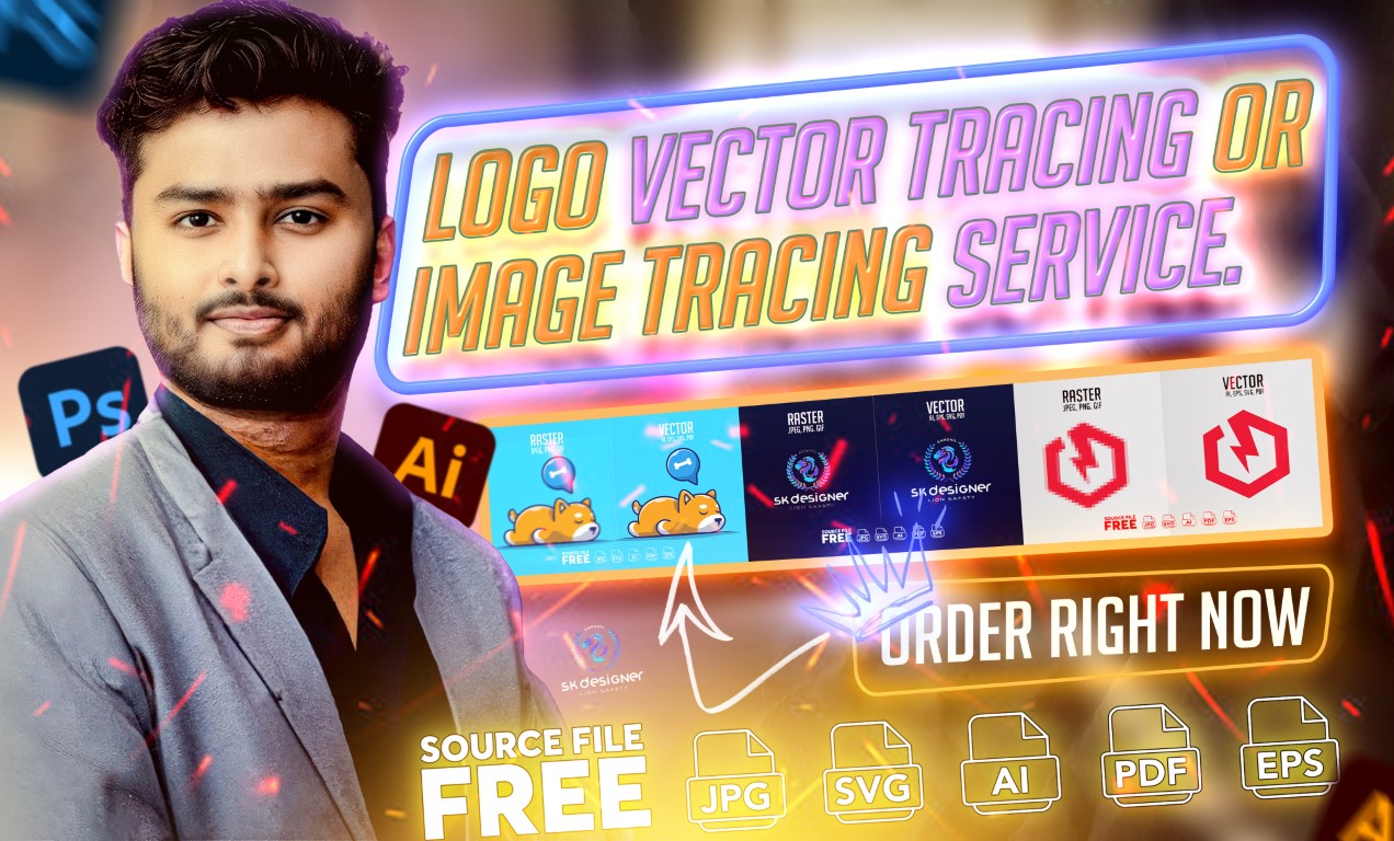 Logo Vector Tracing Or Image Tracing Service | Legiit