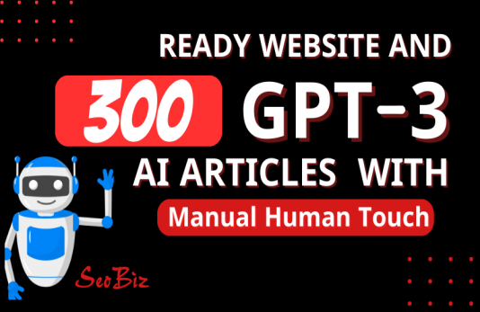 300 GPT-3 AI Manual Articles With Website SEO | Legiit