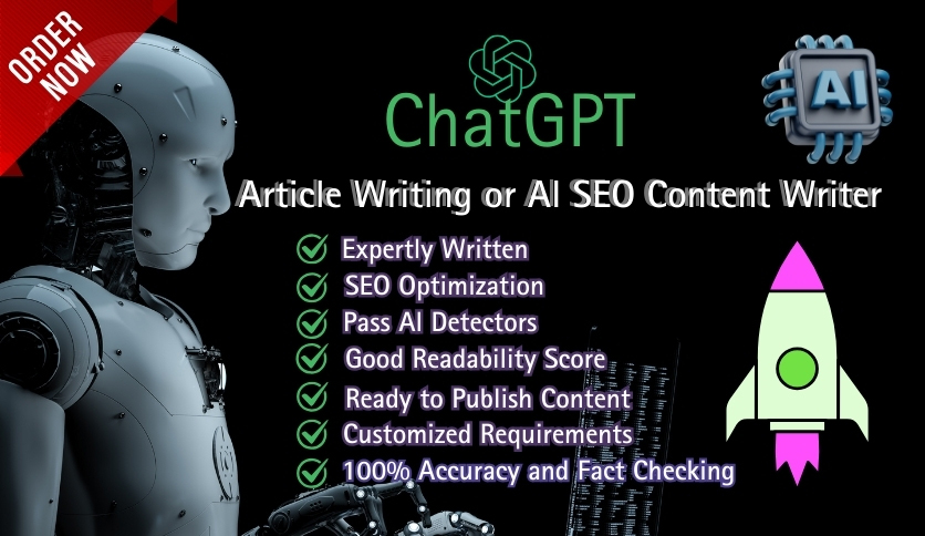 SEO Optimized AI Content Writer Using ChatGPT | Legiit
