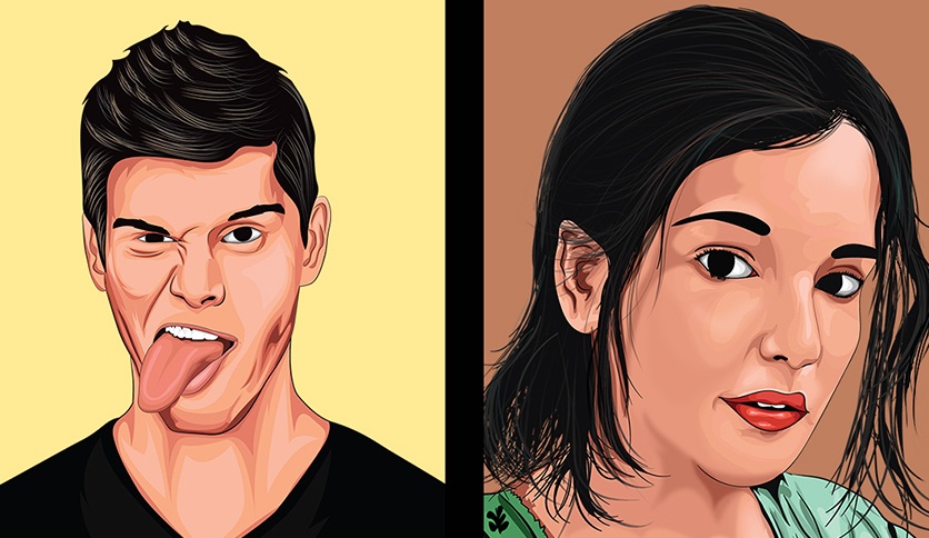 Draw Realistic Cartoon Vector Art Portrait Illustration For You | Legiit