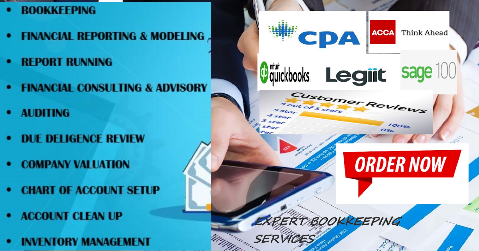 Bookkeeping, Financial Reports, Ratio, Run Reports | Legiit