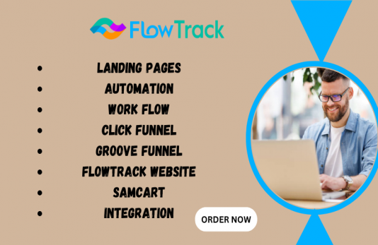 Flowtrack Website Sales Funnel Landing Page | Legiit