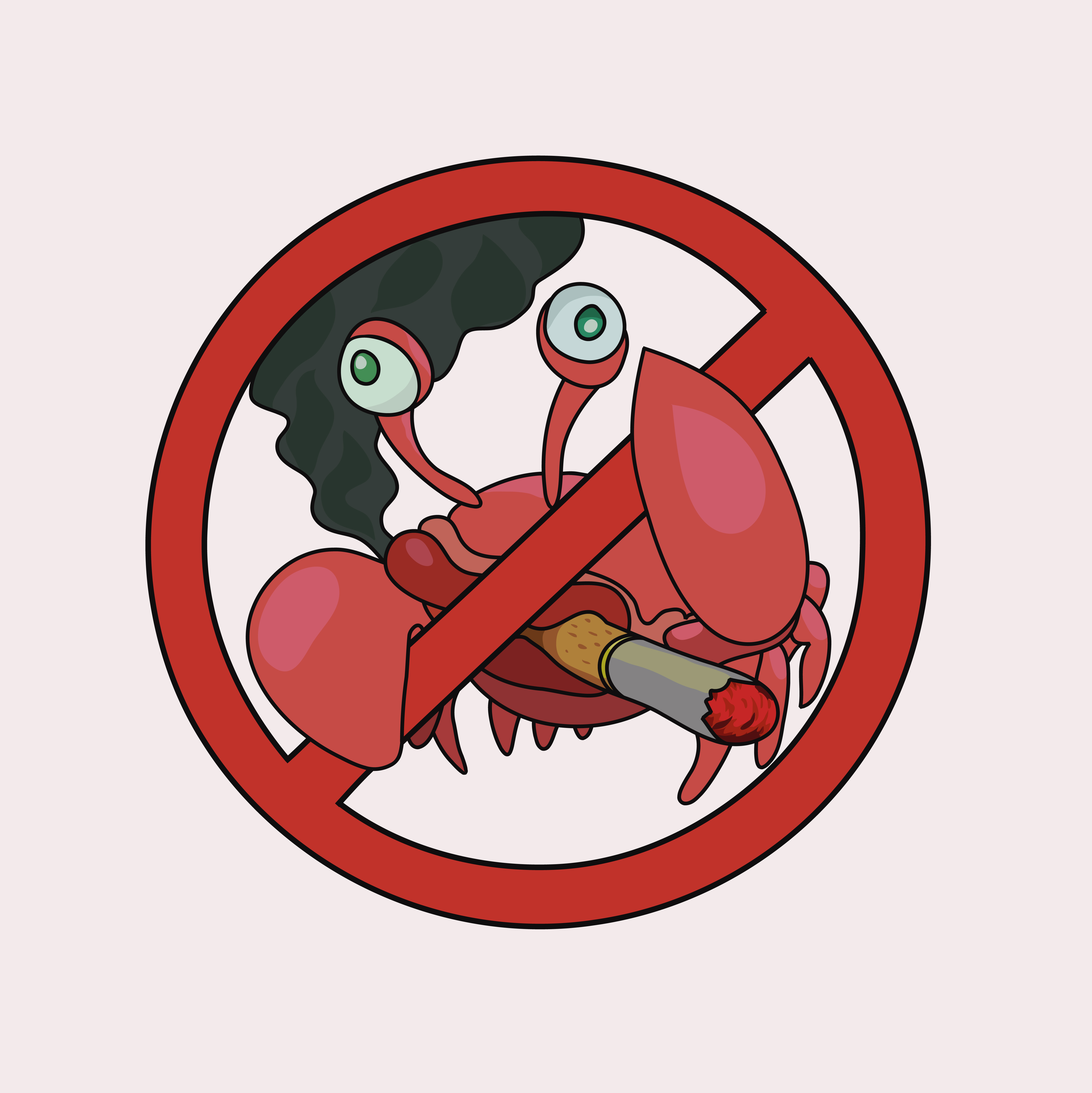 I'll Draw A Funny Prohibition Sign In The Vector | Legiit