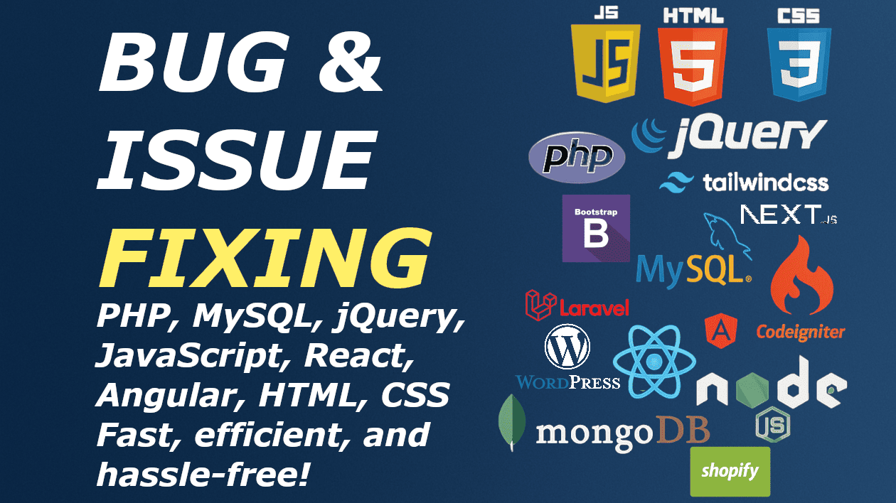 Fix Any Issue Or Bug In Your Website | Legiit