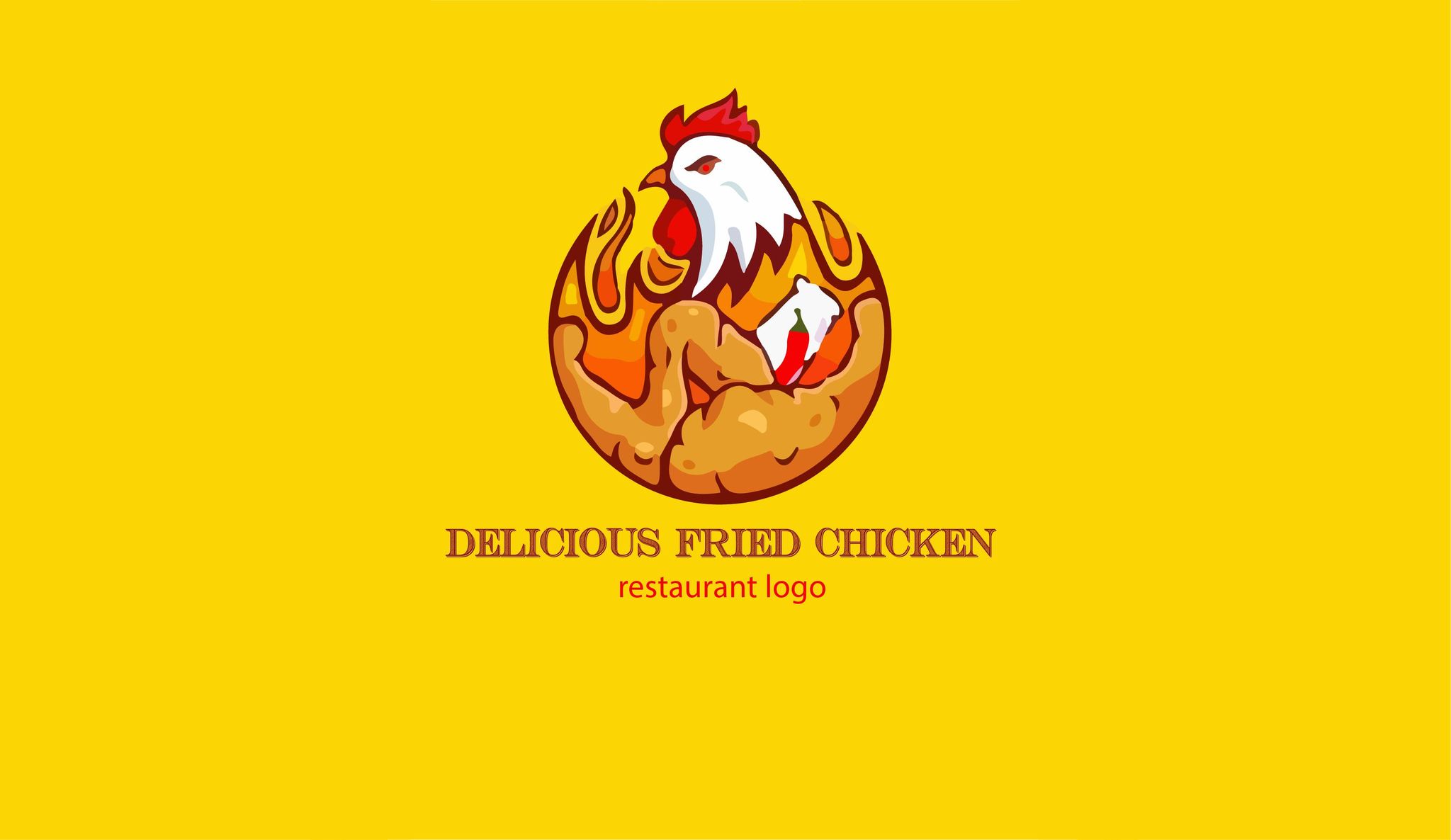 Unique Fried Chicken, Restaurant Logo Design | Legiit