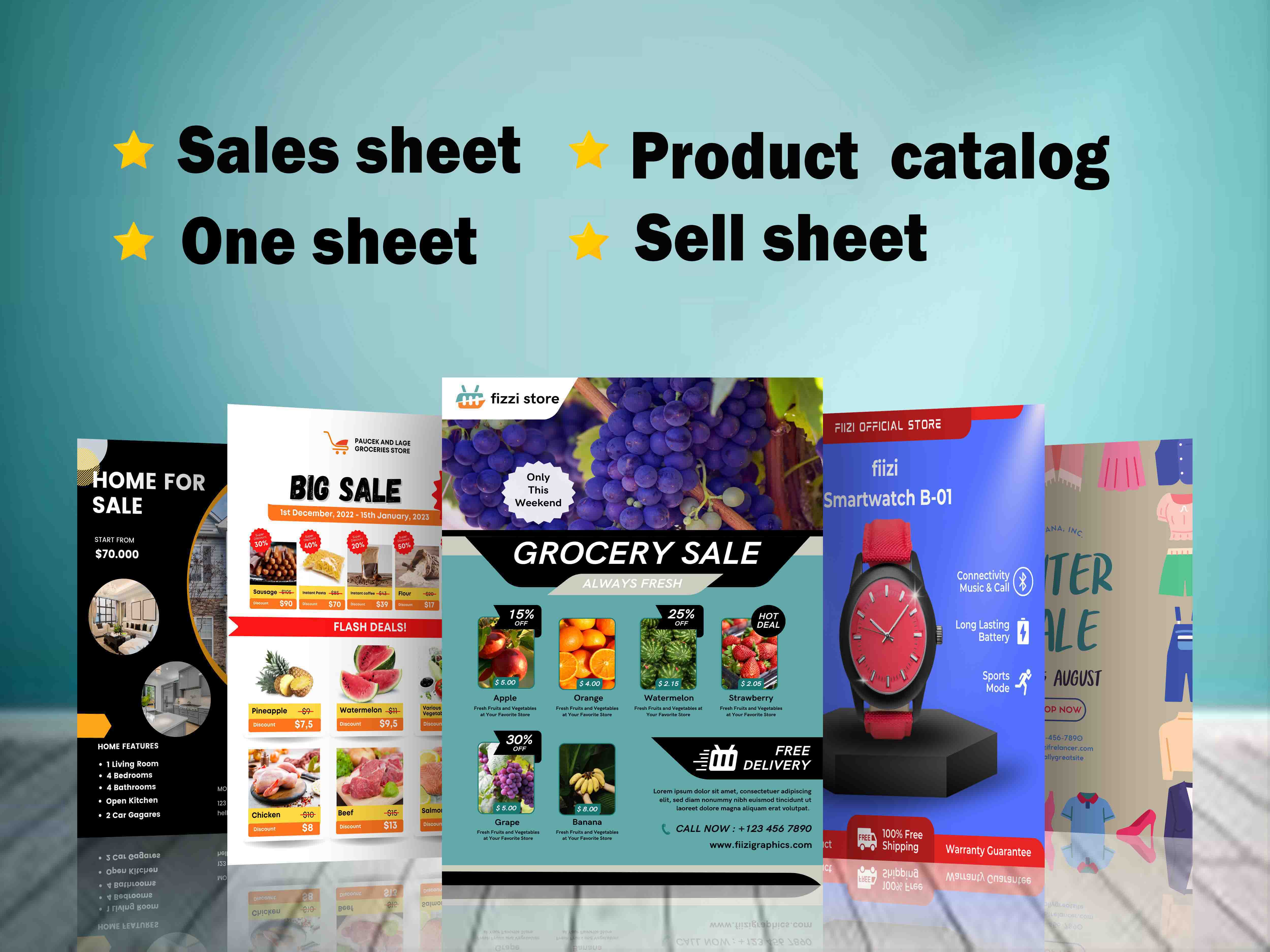 Product Catalog, Sell Sheet, Sale/ Promotion Flyer | Legiit