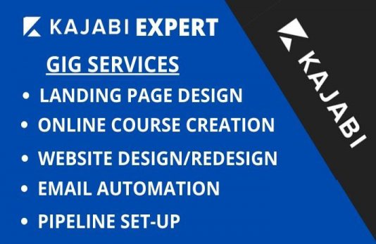 Kajabi Website, Landing Page, Pipeline | Legiit