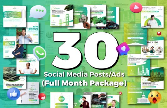 Create 30 Unique Social Media Posts Designs | Legiit