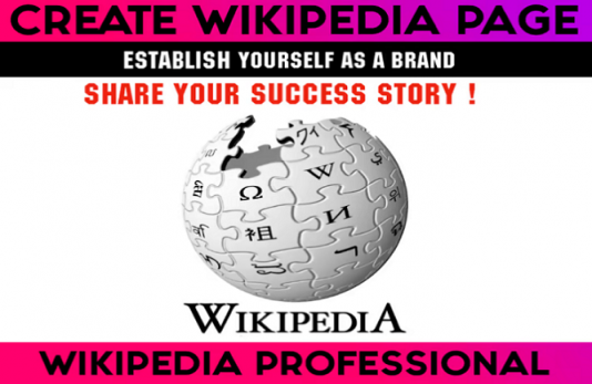 Create A Wikipedia Page | Legiit