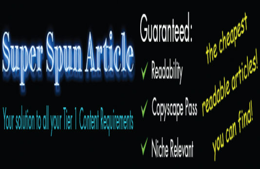 Super Spun Article (Original Manually Spun Articles From ...