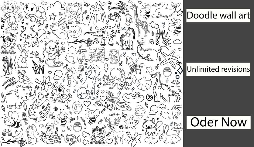 Design Professional Wall Art Doodle Art Canvas. | Legiit