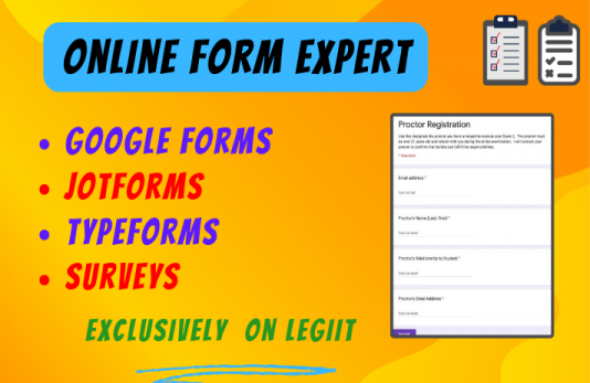 Design Responsive Google Forms Online Forms | Legiit