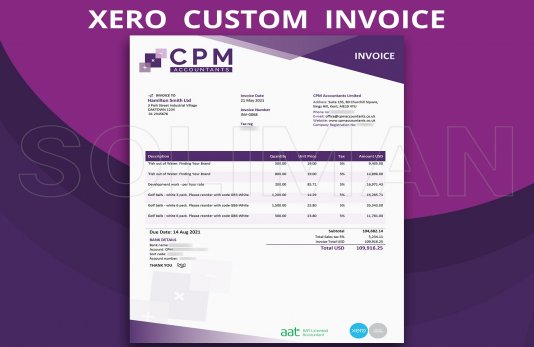 Xero Custom Template Branding Design | Legiit