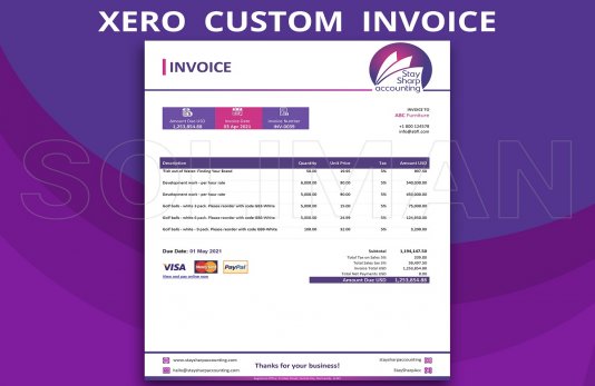 Xero Custom Template Branding Design | Legiit
