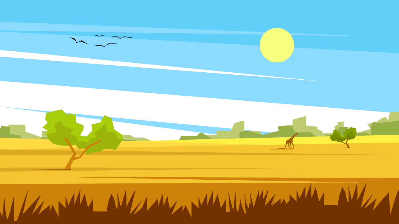 Illustrate Fantastic Flat Vector Landscape | Legiit