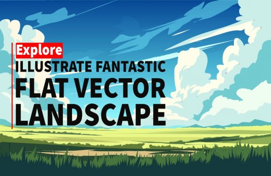 Illustrate Fantastic Flat Vector Landscape | Legiit