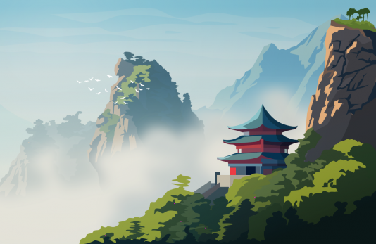 Illustrate Fantastic Flat Vector Landscape | Legiit