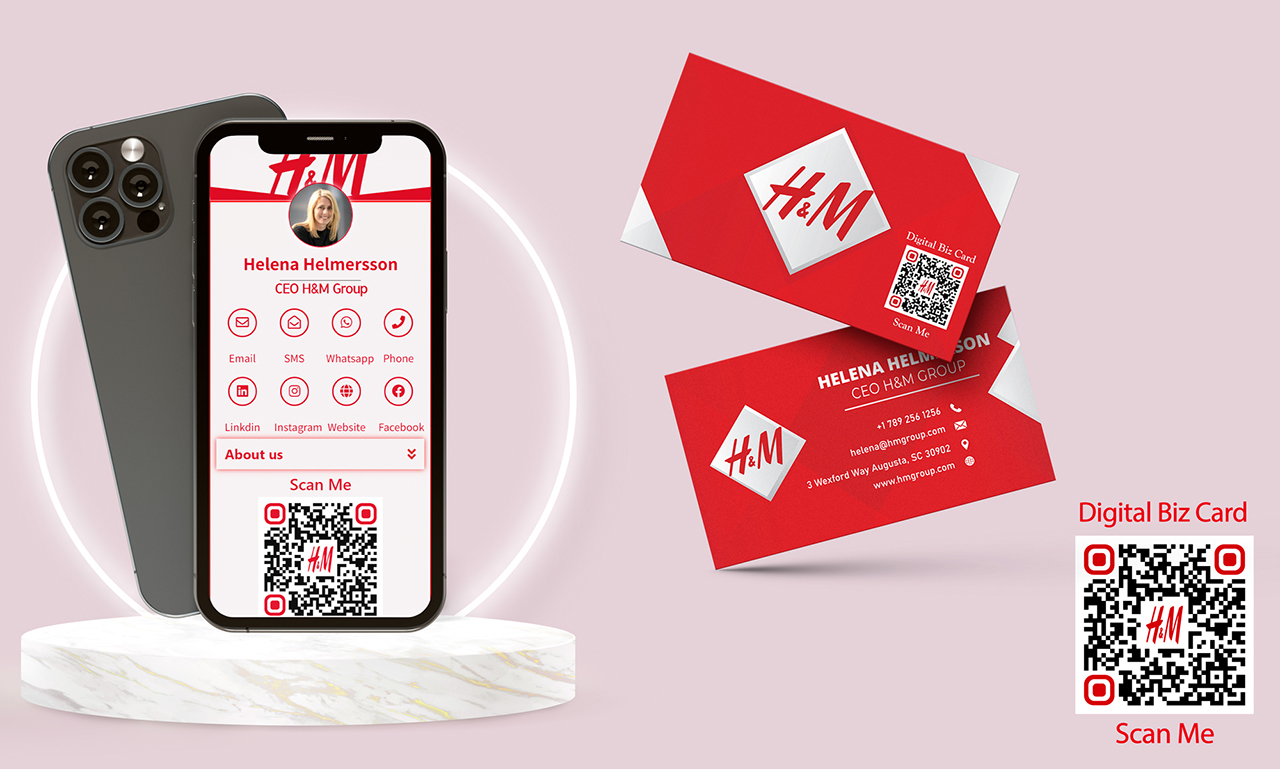 Clickable Digital Business Card Or Physical Card | Legiit