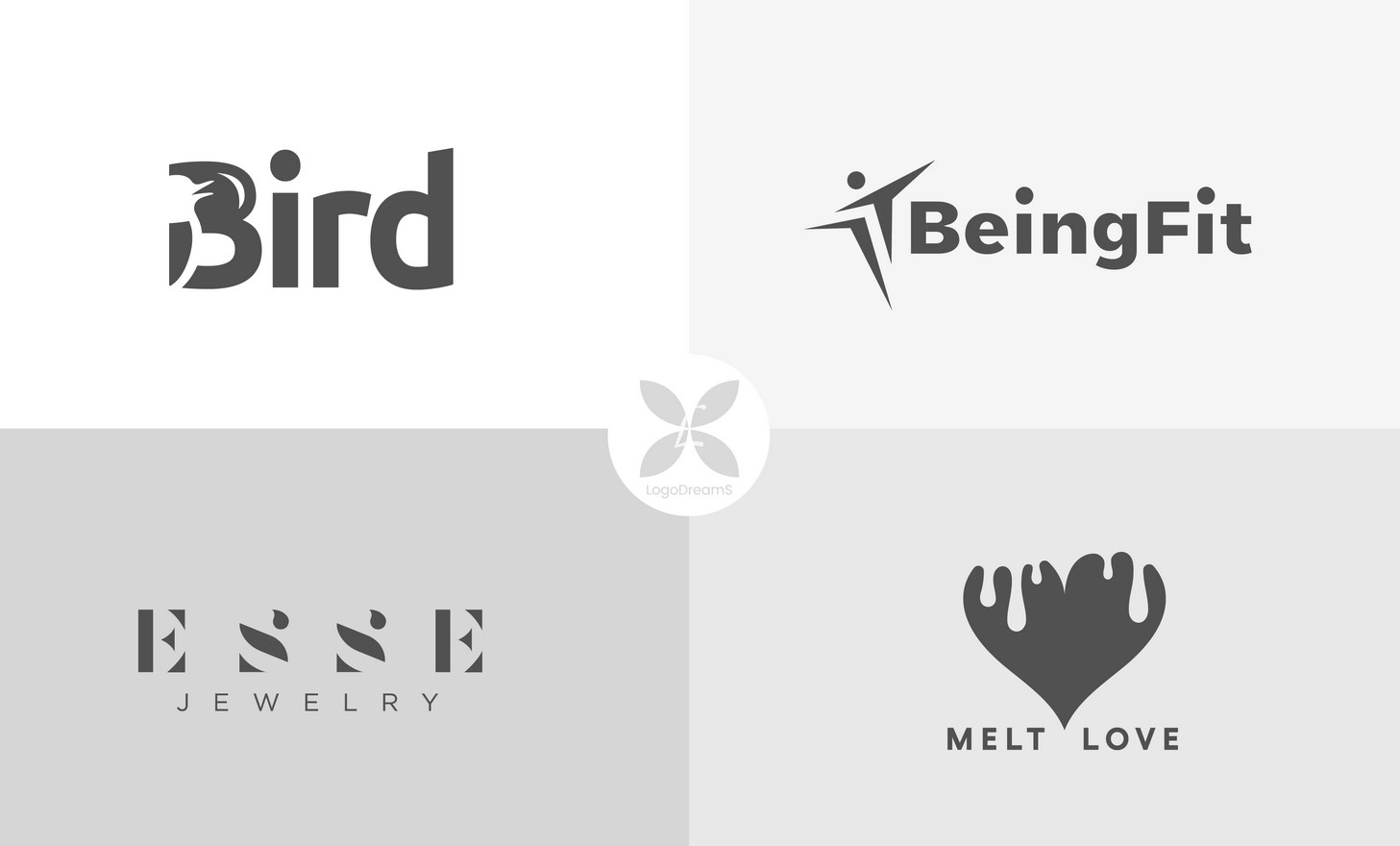 4 Creative Minimalist And Flat Logos | Legiit
