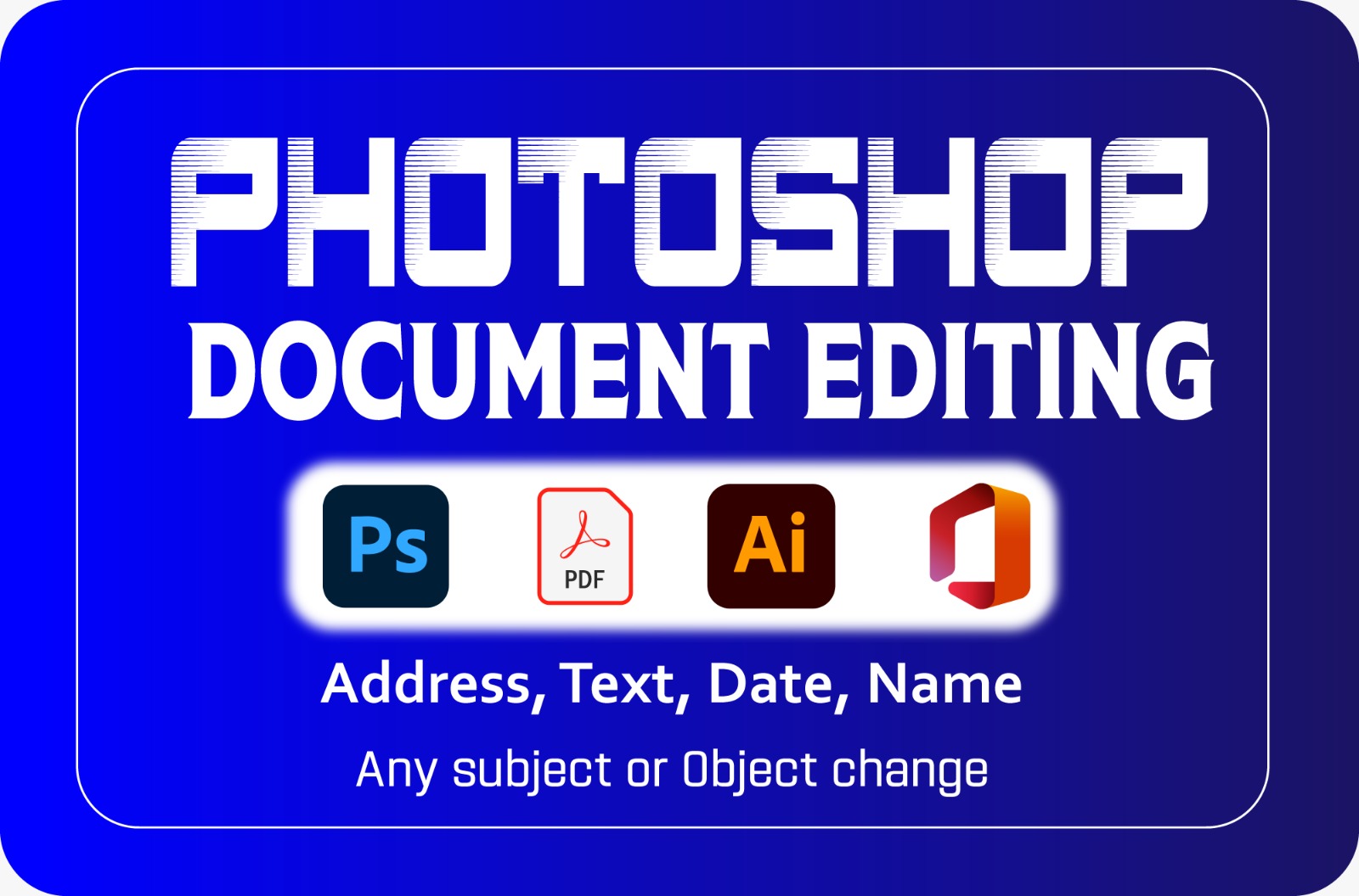 Edit PDF Document And Photoshop Work | Legiit