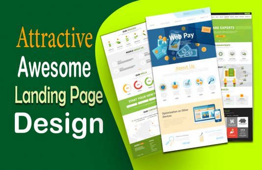 Create An Attractive And Awesome Landing Page | Legiit