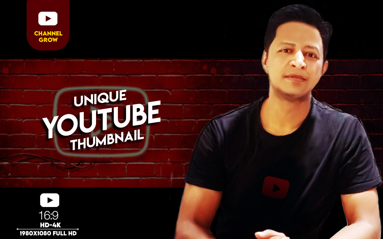 design a YouTube thumbnail banner with unlimited revision