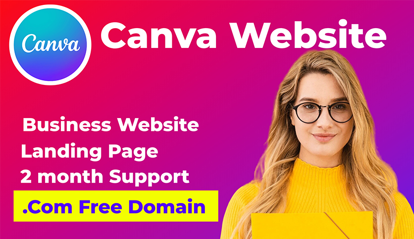 Make Canva Website Design Canva Landing Page | Legiit