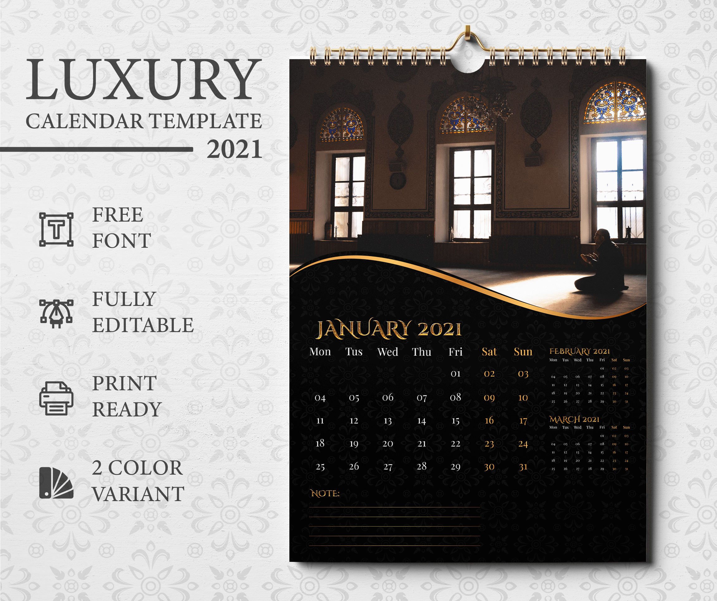 Design Professional Desk And Wall Calendar For You | Legiit