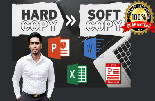 Convert Hard Copy Into Digital Soft Copy | Legiit