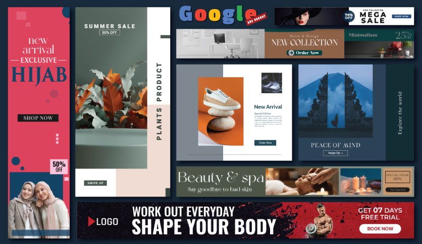 Unique And Professional Google Ads Banner Design | Legiit