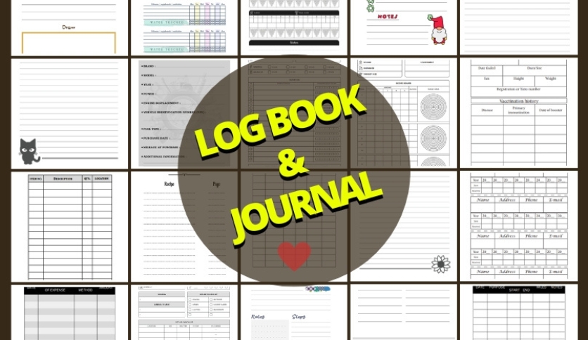 Design Different Log Book And Journal Book | Legiit