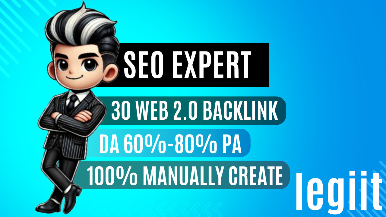 Manually Create DA 60-80 PA Web 2.0 Backlinks | Legiit