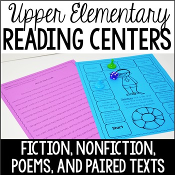 Reading Games, Upper Elementary Reading Centers | Legiit