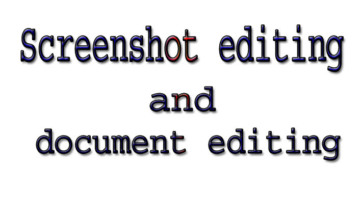 Any Types Screenshot And Document Editing | Legiit