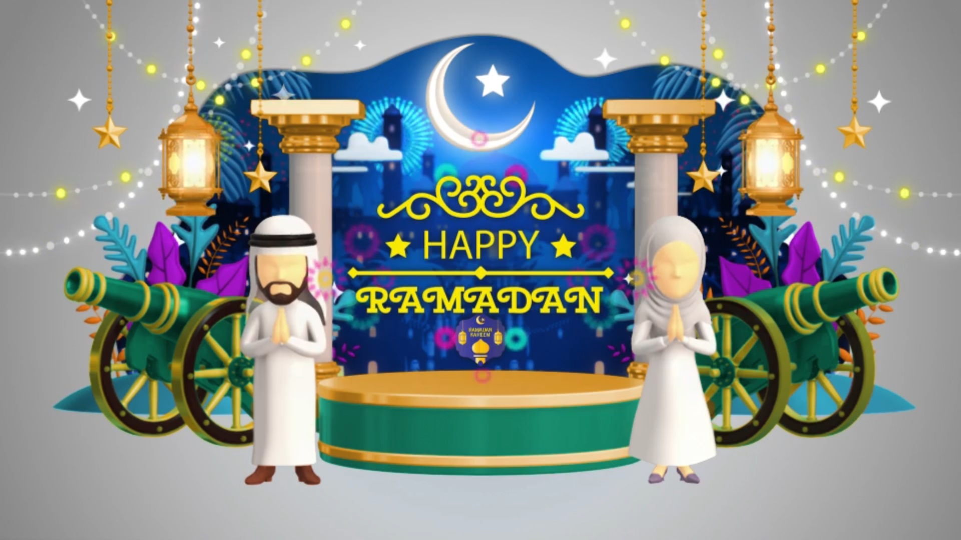 Beautiful Ramadan Greetings Logo Animation | Legiit